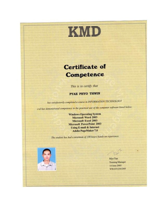 Pyae Phyo Thwin | PDF