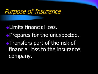 Types Of Insurance | PPT