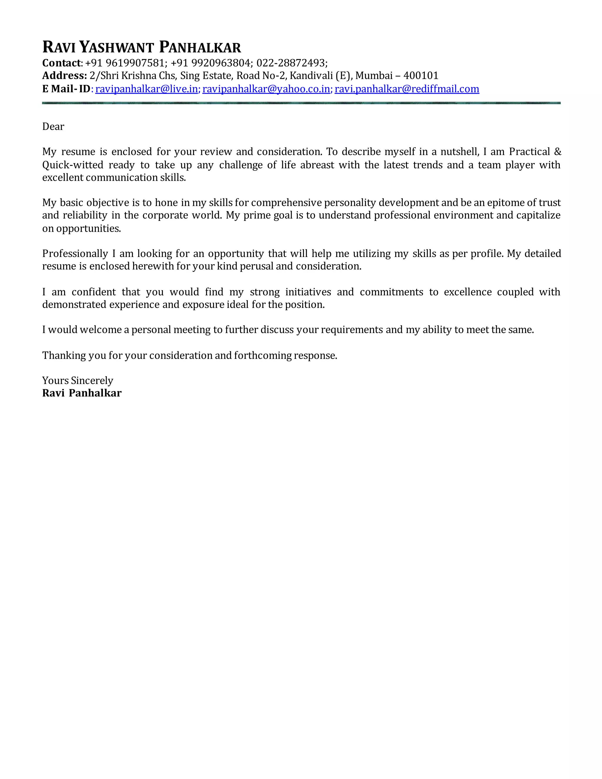 Resume_A1 | DOCX