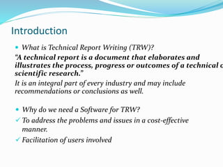 TRW Software Feasibility Proposal Presentation | PPTX