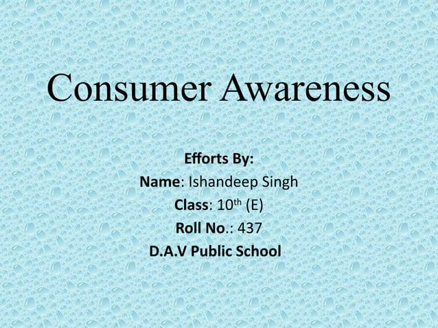 Consumer-Awareness.pdf | Consumer Issues | Business