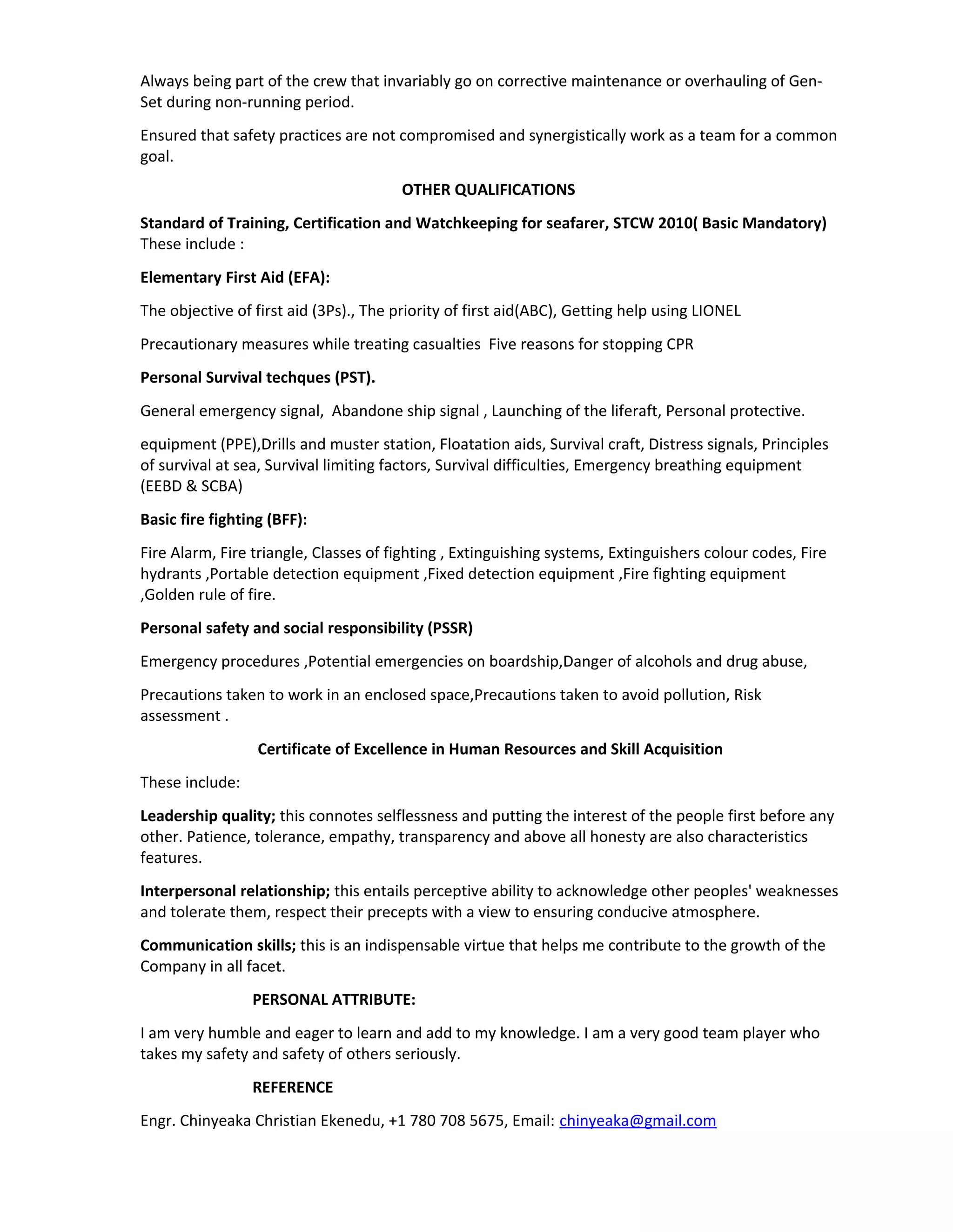 Updated CV-1 | DOC | First Aid | Injuries
