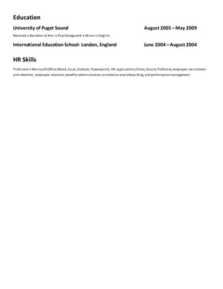 Amy Graeber Resume | PDF