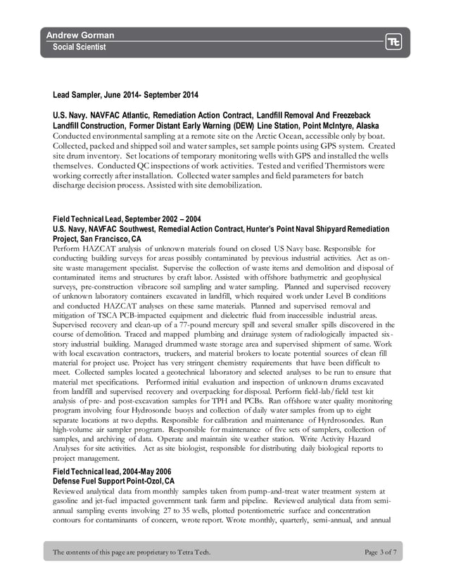 Andrew Gorman resume 2015 | PDF