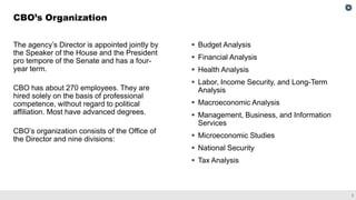 CBO’s Role and Most Recent Long-Term Budget Projections | PDF | Health ...