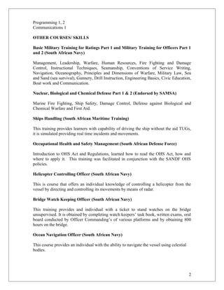 CV OF MOJALEFA LEBEA | DOC
