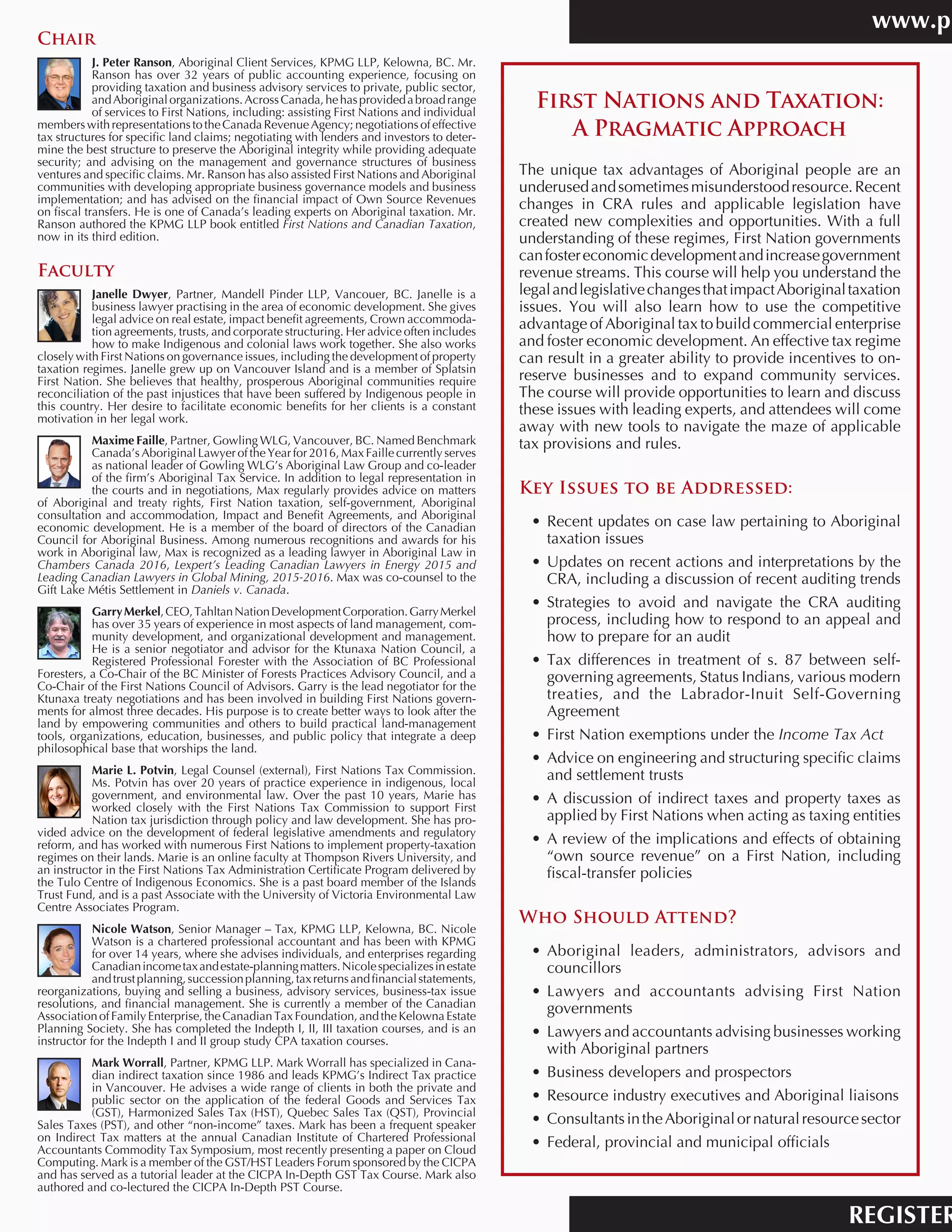 First Nations and Taxation A Pragmatic Approach | PDF