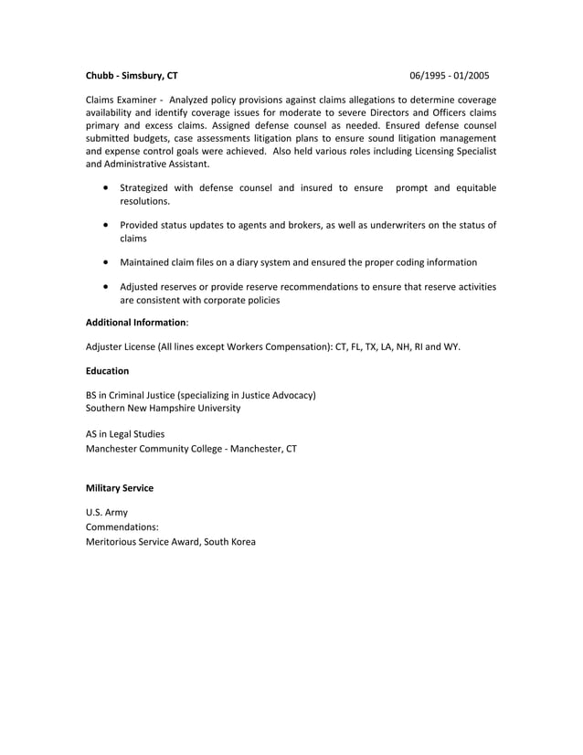 ATP Resume | RTF | Insurance | Personal Finance