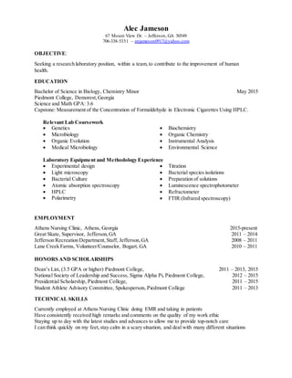 A Jameson Resume | PDF