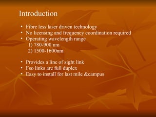 Free space optical communication | PPT