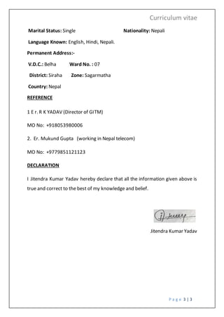 cv april 10 - Copy | PDF