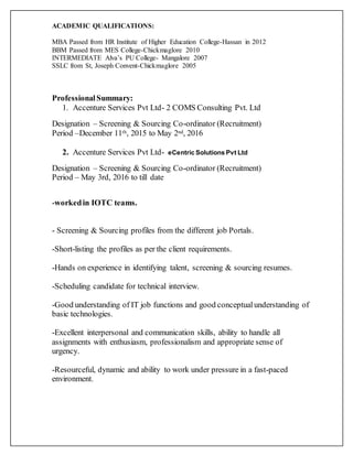 Resume (1) | DOCX | Business | Business and Finance