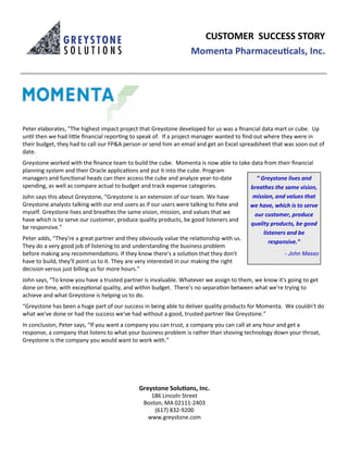 Greystone - Momenta Success Story-final | PDF