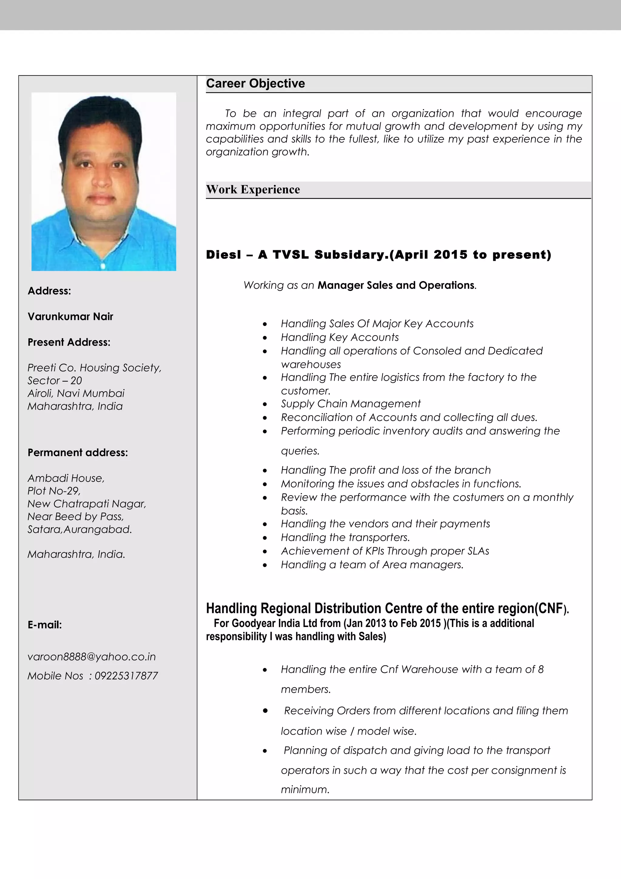 Varunkumar Nair New | PDF