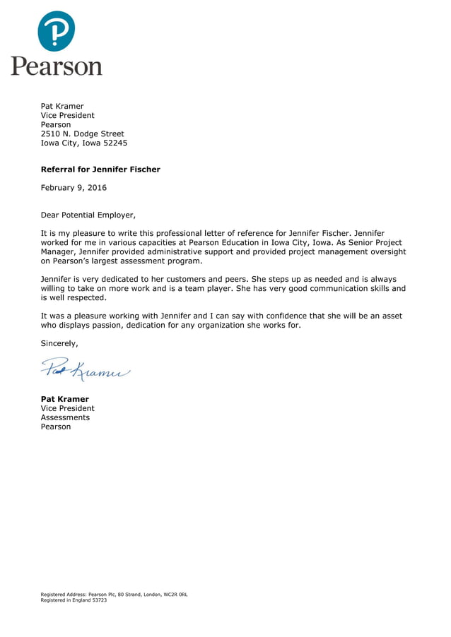 Referral Letter Jennifer Fischer (1) | PDF