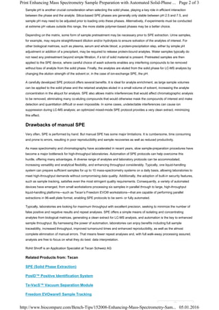 SPE Benchtip Article Biocompare | PDF | Chemistry | Science