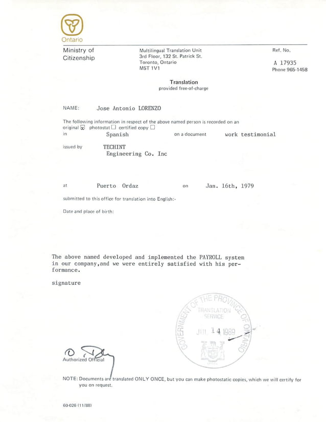 1979 Techint Engineering Co Venezuela | PDF