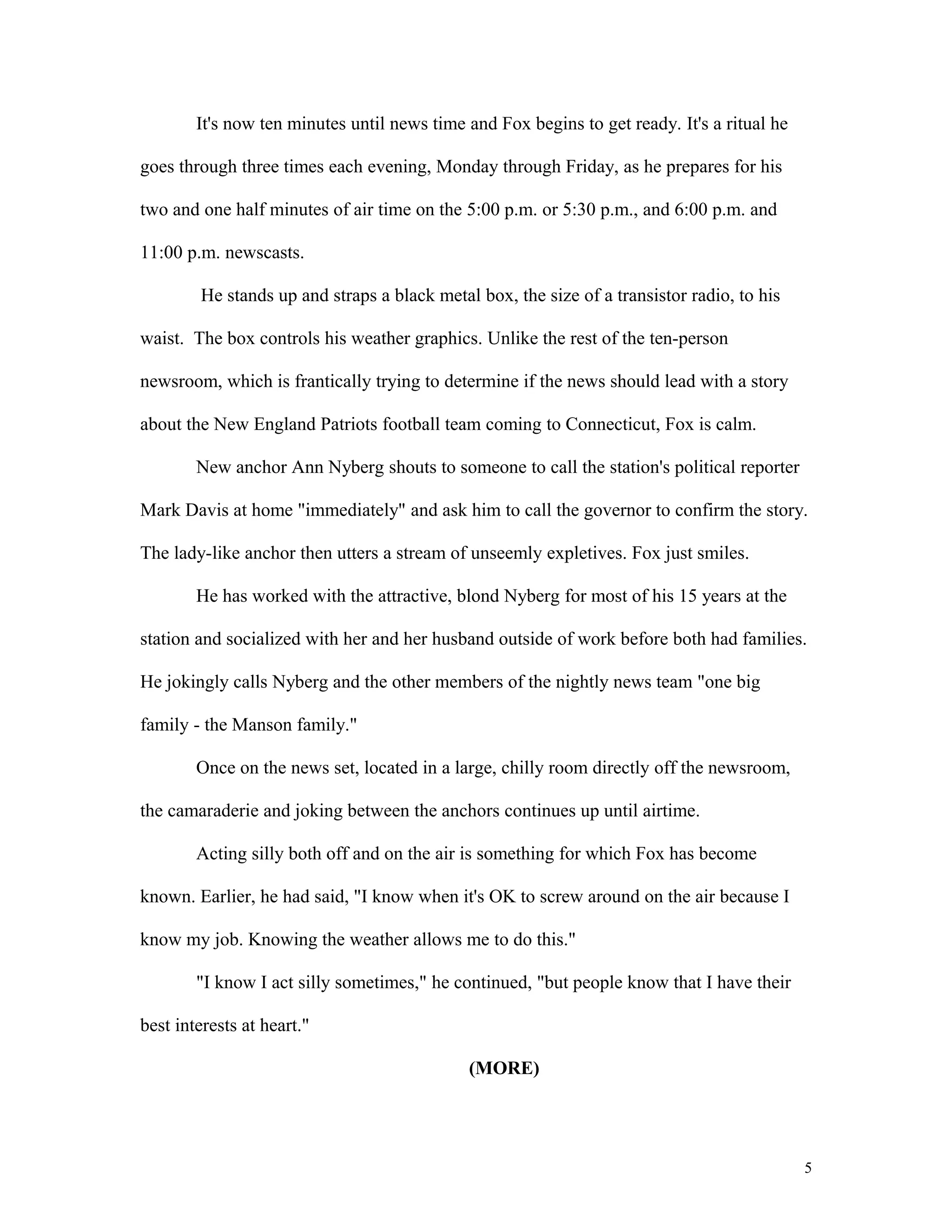 Geoff Fox Profile | DOC