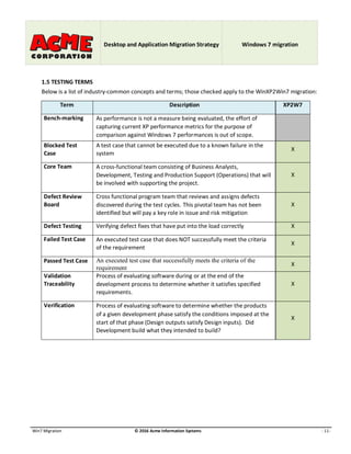 Acme WIndows 7 Migration Strategy | PDF