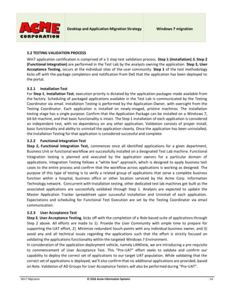 Acme WIndows 7 Migration Strategy | PDF
