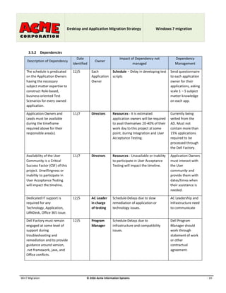 Acme WIndows 7 Migration Strategy | PDF
