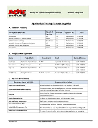 Acme WIndows 7 Migration Strategy | PDF