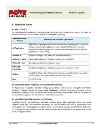 Acme WIndows 7 Migration Strategy | PDF