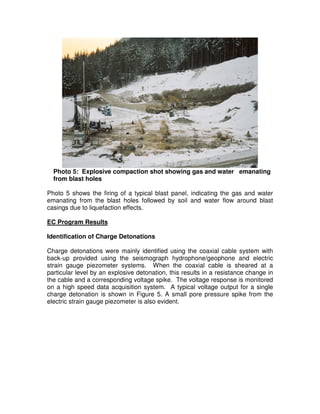 Explosive Compaction of Foundation Soils Seymour Falls Dam | PDF