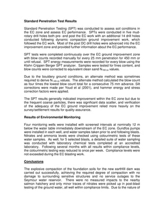 Explosive Compaction of Foundation Soils Seymour Falls Dam | PDF