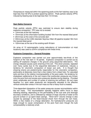 Explosive Compaction of Foundation Soils Seymour Falls Dam | PDF