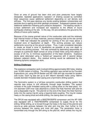 Explosive Compaction of Foundation Soils Seymour Falls Dam | PDF