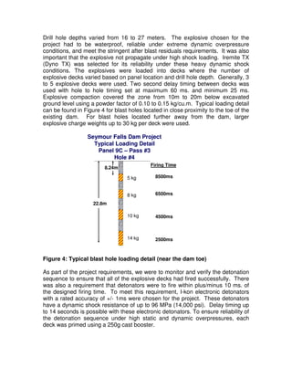 Explosive Compaction of Foundation Soils Seymour Falls Dam | PDF