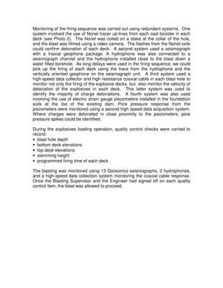 Explosive Compaction of Foundation Soils Seymour Falls Dam | PDF