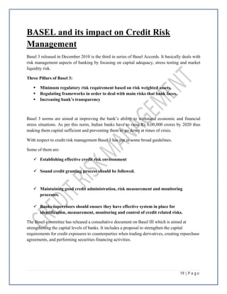 A report on Credit Risk Management in Banks | PDF | Home Financing ...