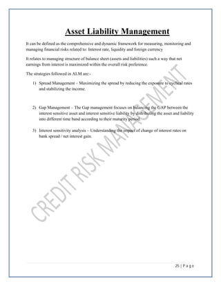 A report on Credit Risk Management in Banks | PDF | Home Financing ...