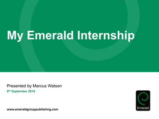 Final Internship Presentation | PPT