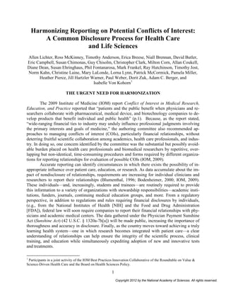 IOM-Conflict-of-Interest-Disclosure | PDF