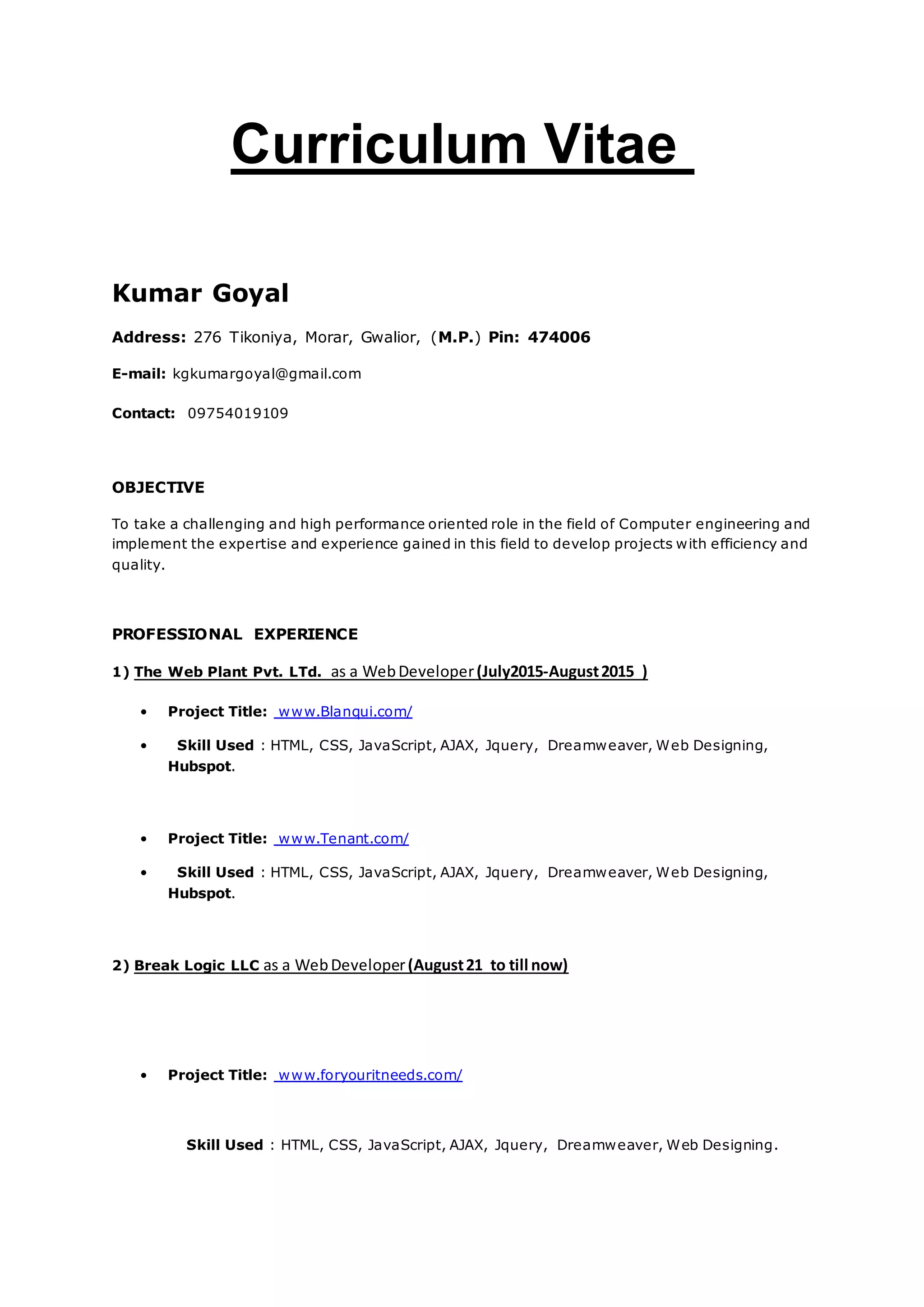 Kumar Goyal | DOCX