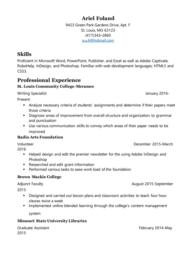 Resume (3) | PDF