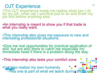 Smart OJT Presentation - 1 | PPTX