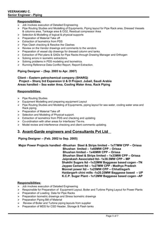 CV_VEERAKAMU.C_PIPING_ | DOC