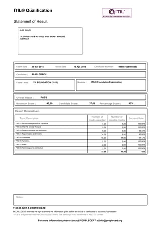 SoR (1) | PDF | Educational Assessment | Education