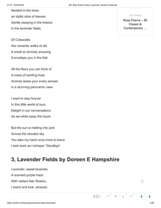 59+ Best Poems About Lavender: Gentle & Delicate | PDF