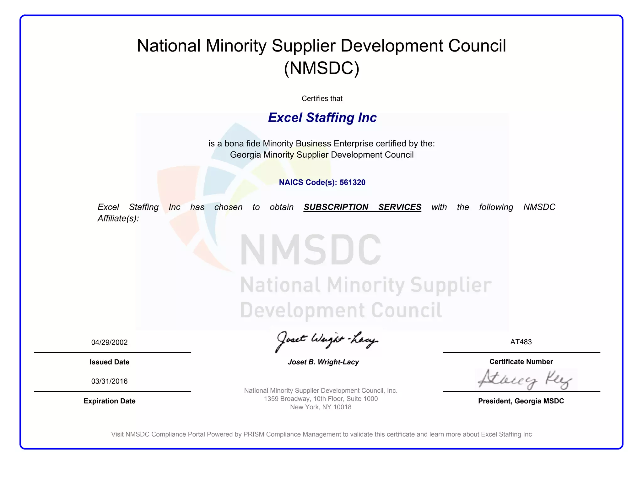 NMSDC 2015-2016 | PPT