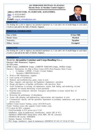 ENG-ALI CV M | PDF