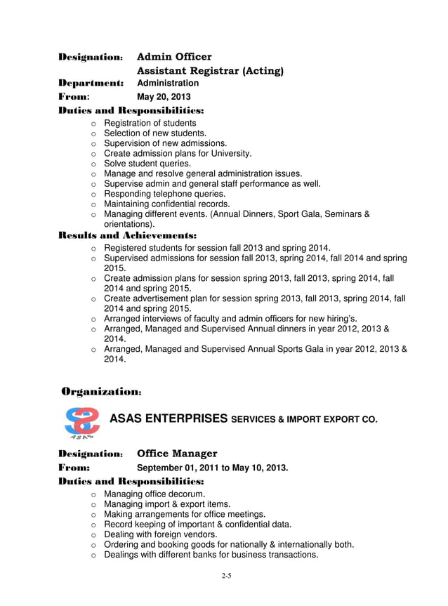 Ahmed Nisar Warraich CV new pic | PDF