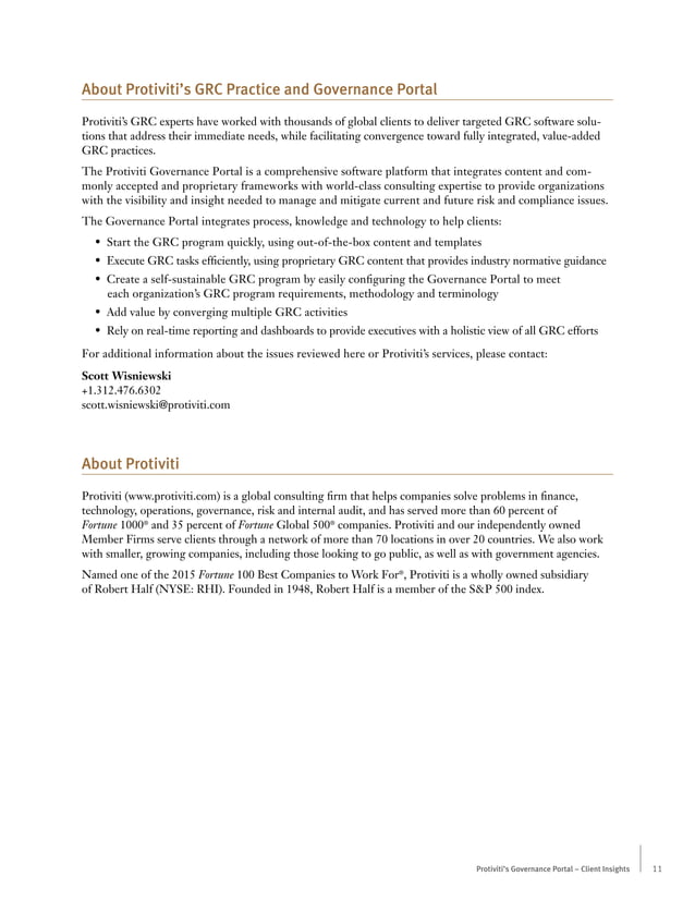 Protiviti-Governance-Portal-Client-Insights | PDF