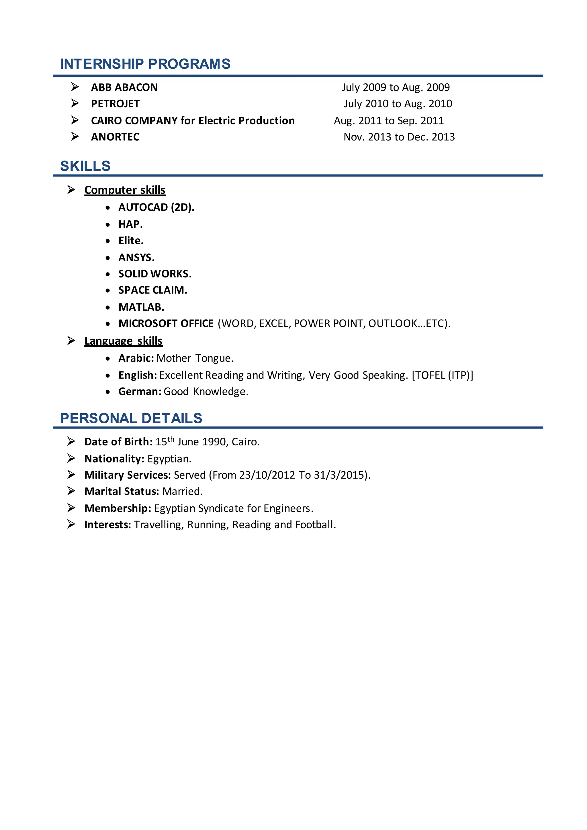 Mohamed Ismail CV (Final) | DOCX