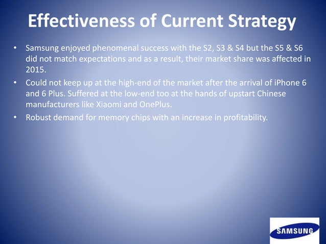 Samsung - Operations Strategy | PPTX | Large Business | Business