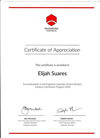 Engineers Australia Award | PDF